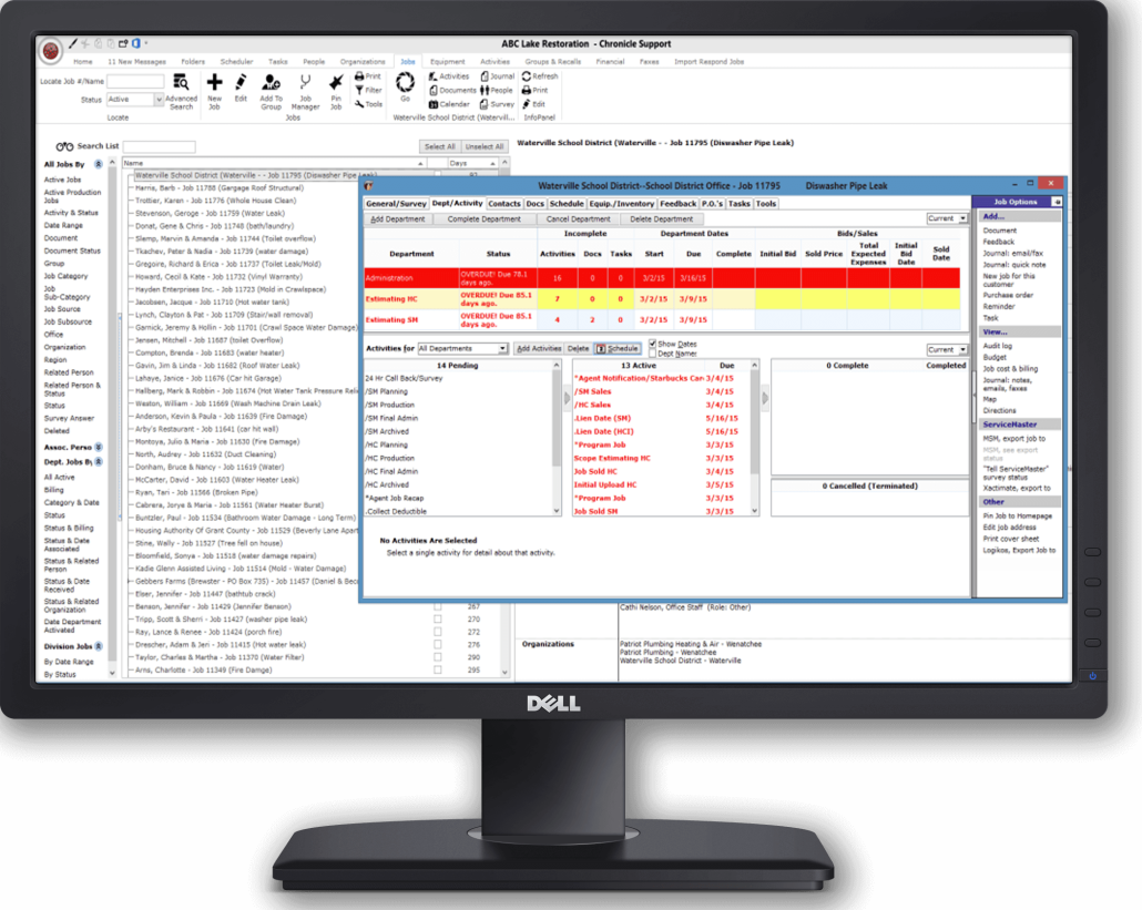 Job Management – Chronicle – Business Management Software